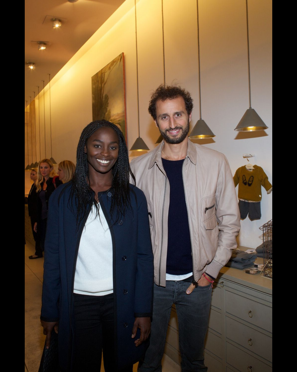 Photo : Aïssa Maïga et Arié Elmaleh lors de la soirée Hi Panda x ...