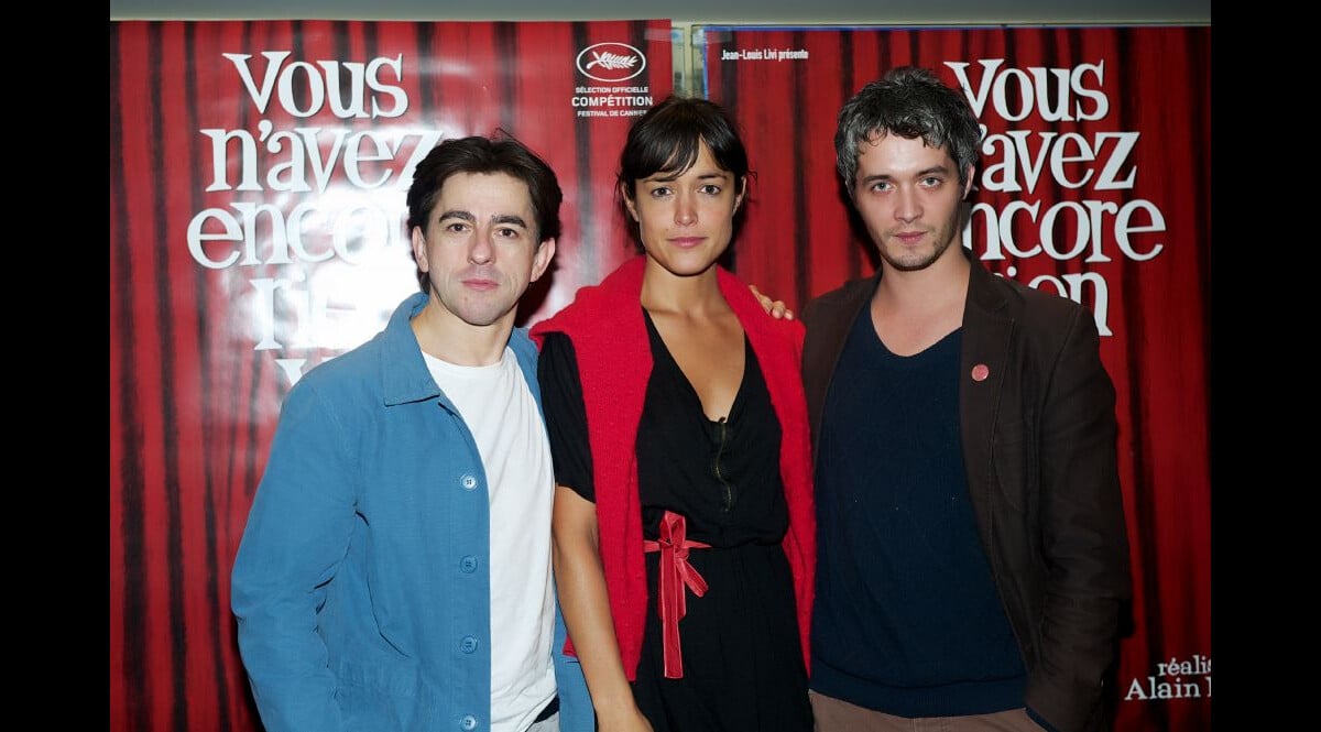 Photo : Jean-Noël Brouté, Vimala Pons et Sylvain Dieuaide à l'avant ...