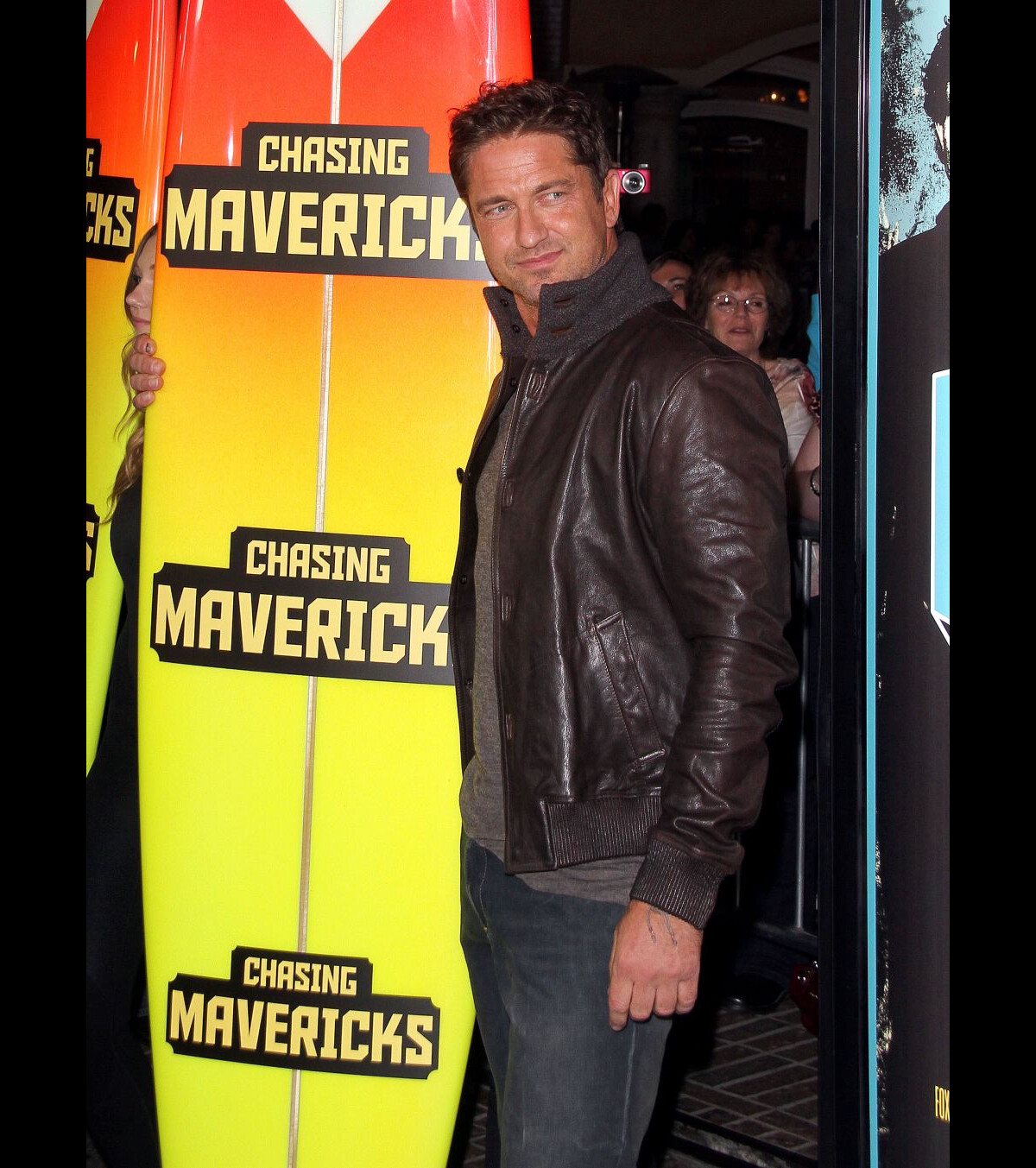 Photo : Gerard Butler, lors de la première de son dernier film Chasing ...