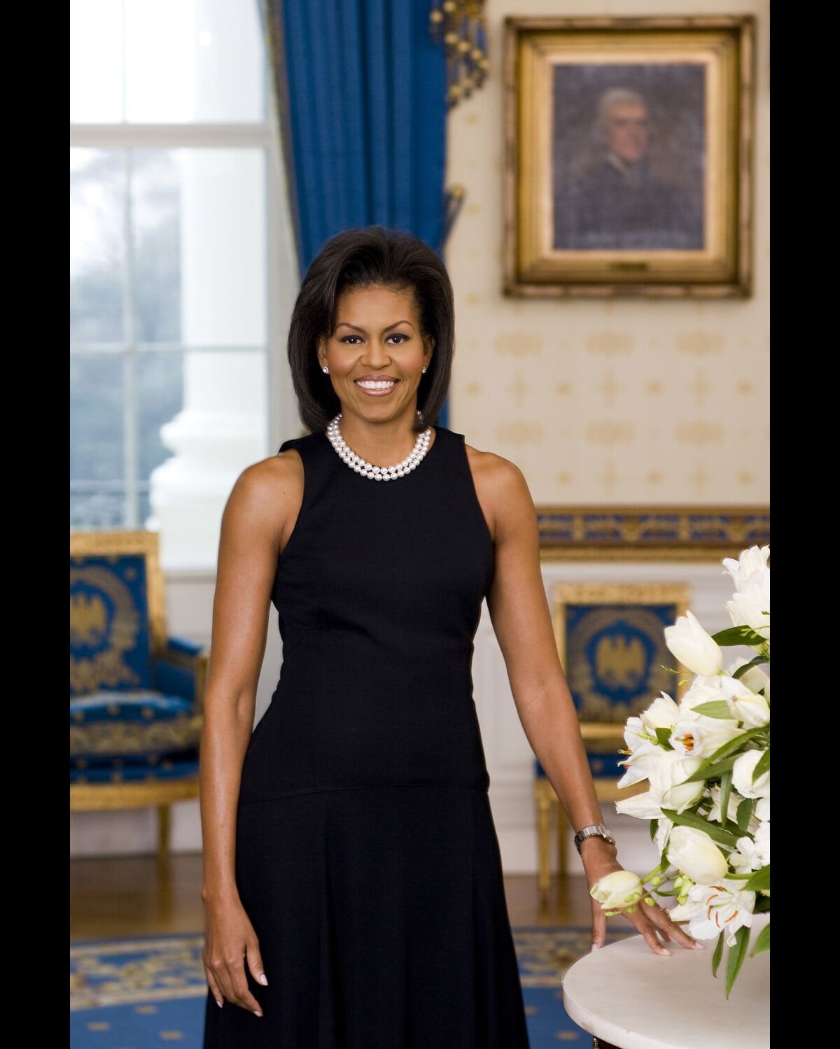 Photo : Portrait officiel de Michelle Obama en février 2009 - Purepeople