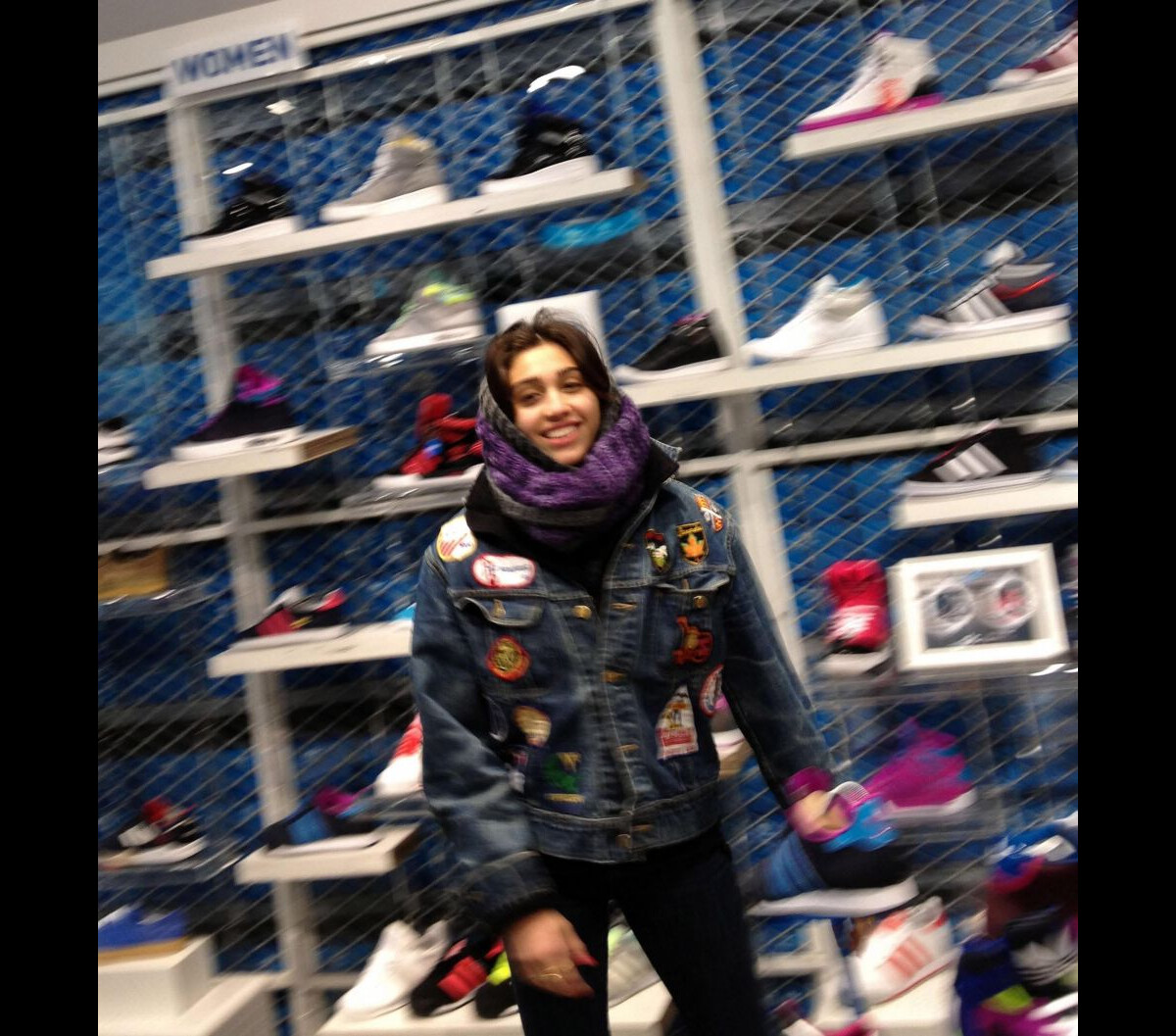 Photo : Lourdes, heureuse chez Adidas, à Soho à New York, le 3 mars ...