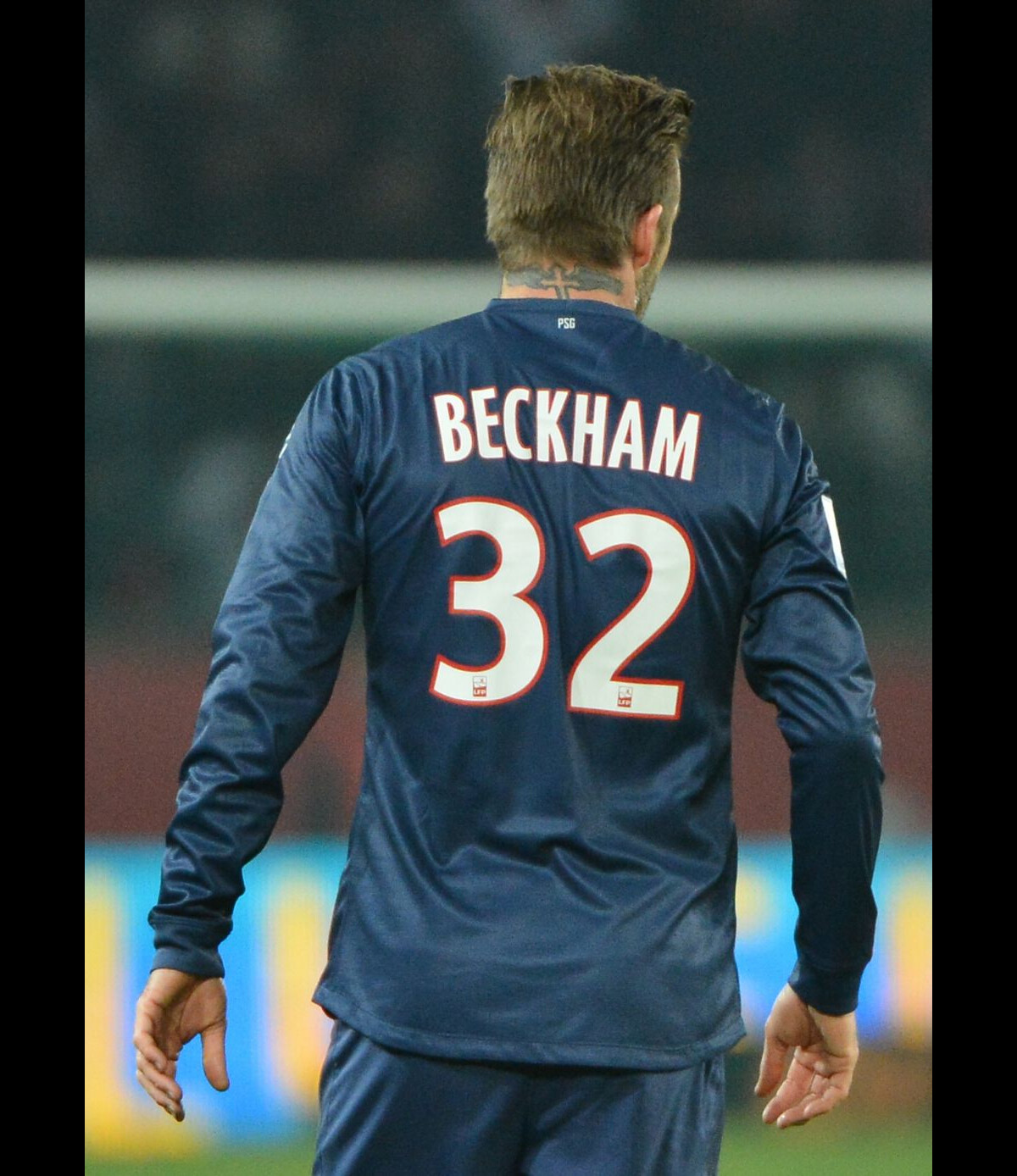 Photo : David Beckham lors du match Paris Saint-Germain - Montpellier ...