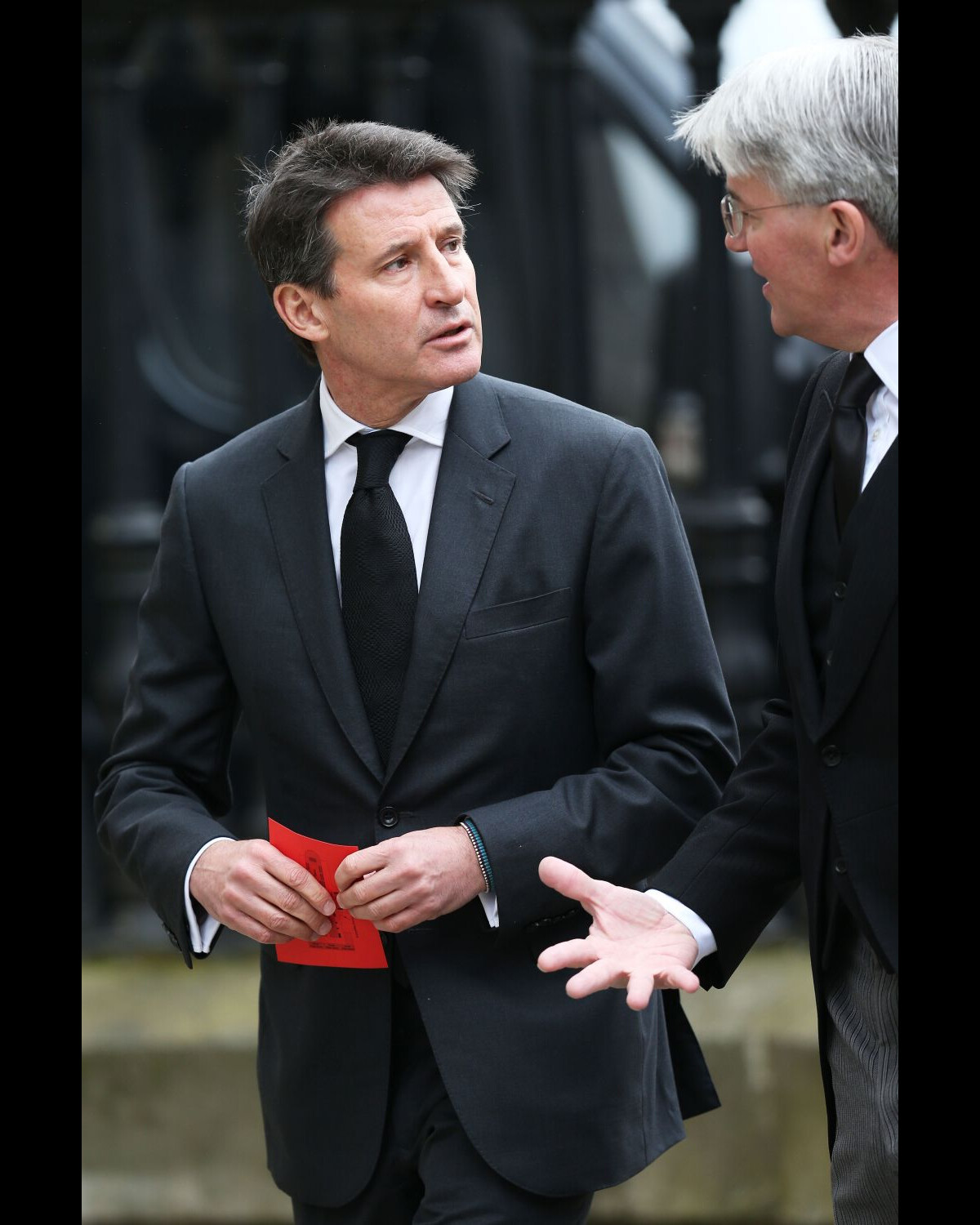 Photo : Lord Sebastian Coe aux funérailles de Margaret Thatcher ...