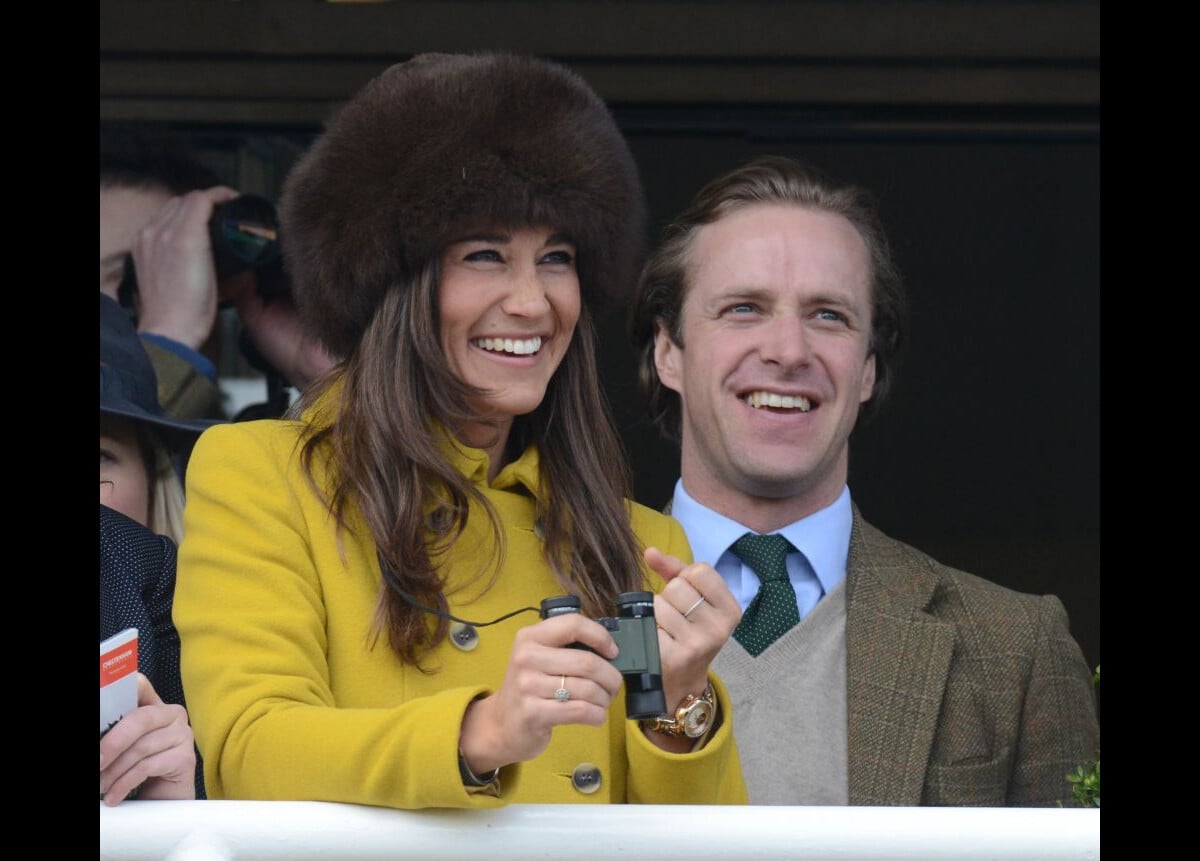 Photo : Pippa Middleton et Tom Kingston à Cheltenham le 14 mars 2013 ...