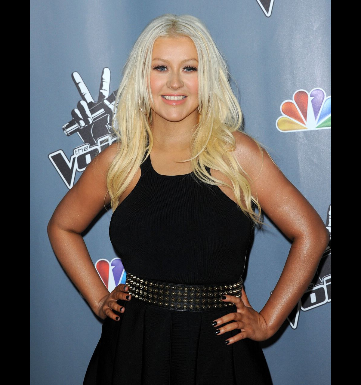 Photo : Christina Aguilera à la première de la 4e saison de The Voice ...