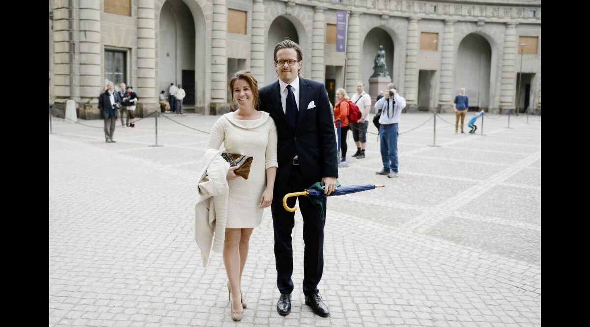 Photo : Emma Pernald et Tomas Jonson lors de la publication des bans du ...