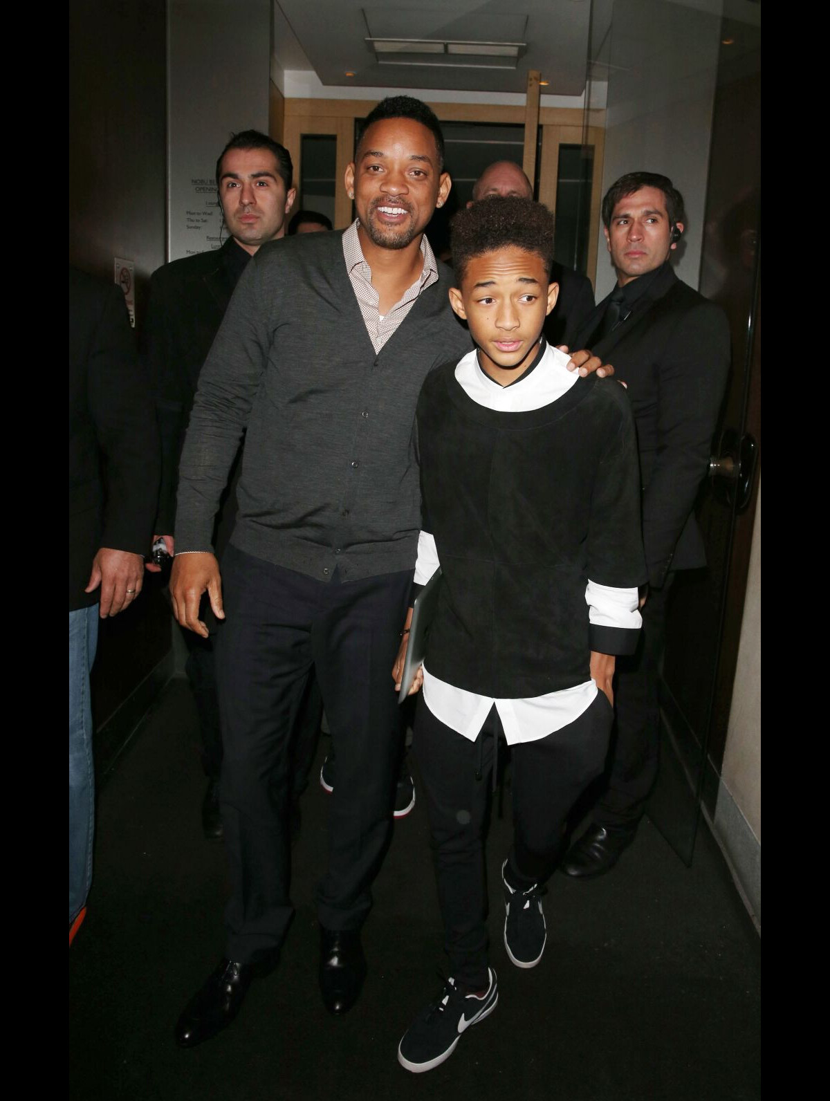 Photo : Will Smith et son fils Jaden à Londres le 24 mai 2013. - Purepeople