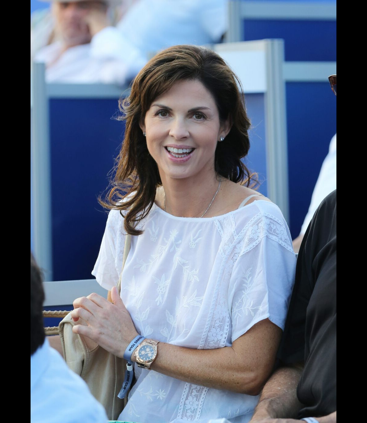 Photo : Caroline Barclay à Saint-Tropez le 12 juillet 2013 lors du 3e ...