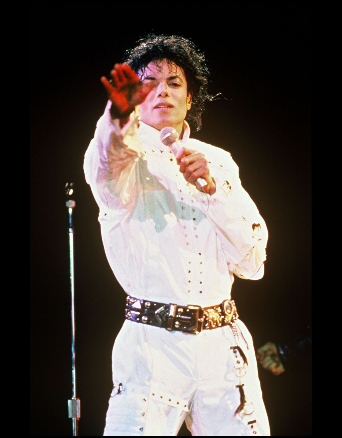 Photo : Michael Jackson sur scène lors des Grammy Awards, le 7 mars ...
