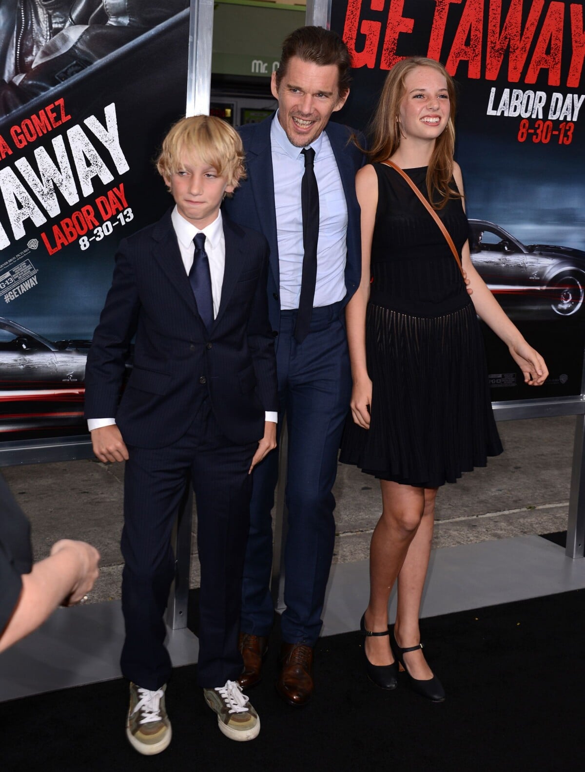 Photo : Ethan Hawke avec les deux enfants de son ancien couple formé ...