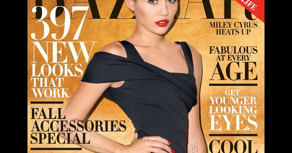 Miley Cyrus, stupéfiante : Sa couv' glamour et élégante pour "Harper's ...