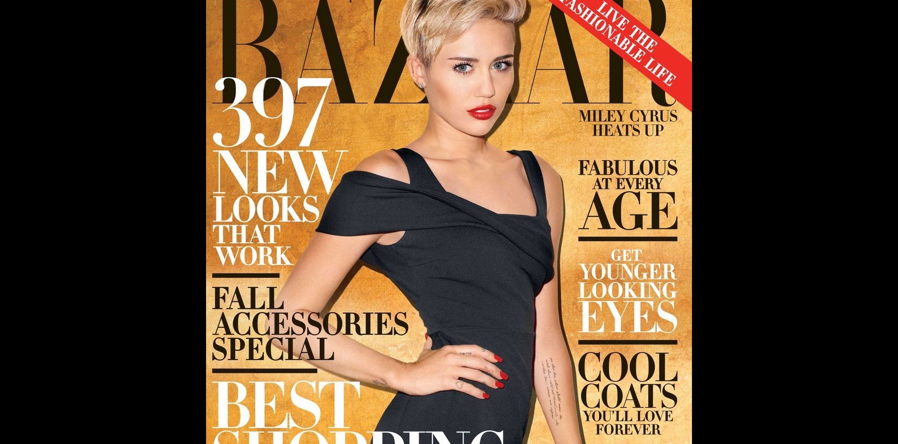 Miley Cyrus, stupéfiante : Sa couv' glamour et élégante pour "Harper's ...