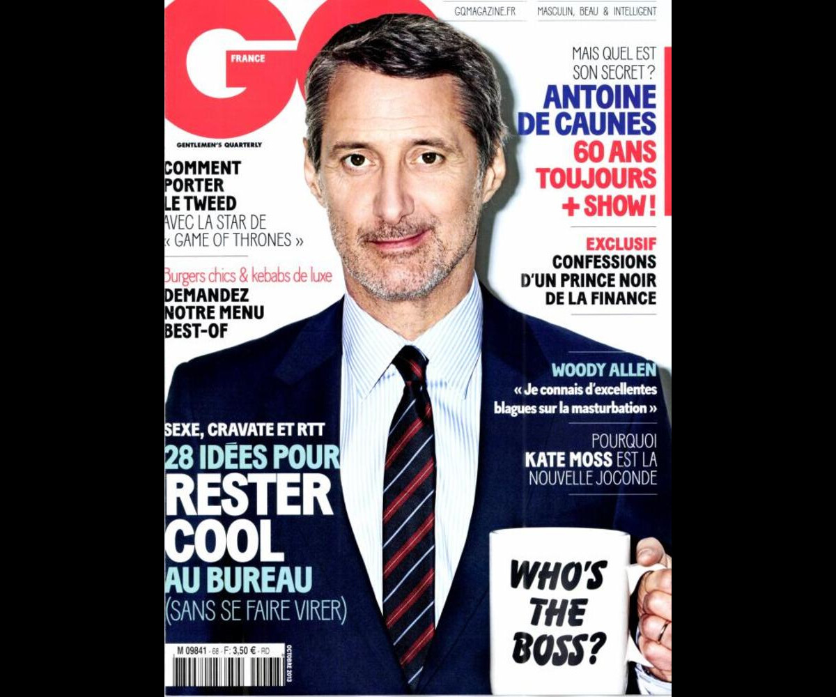 Photo : Le magazine GQ édition France, du mois d'octobre 2013 - Purepeople