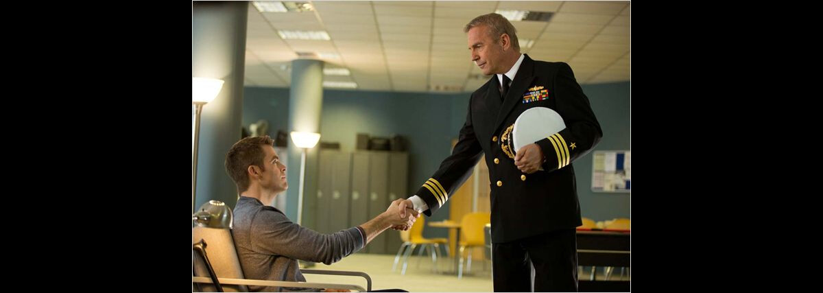Photo : Kevin Costner et Chris Pine dans The Ryan Initiative. - Purepeople
