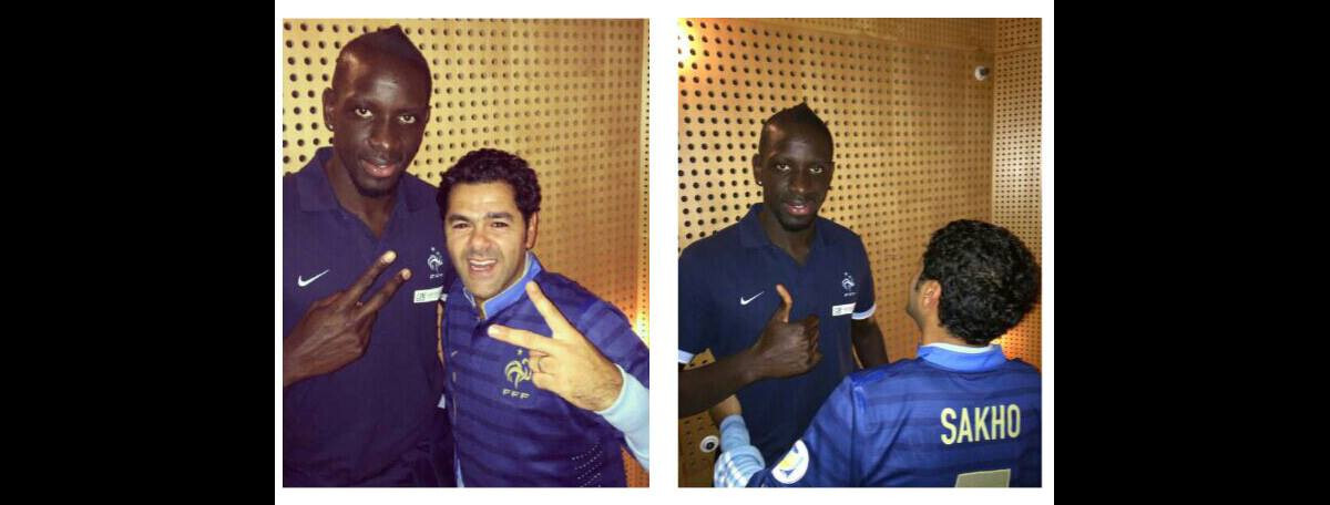 Photo : Jamel Debouzze et Mamadou Sakho au Stade de France à Saint ...