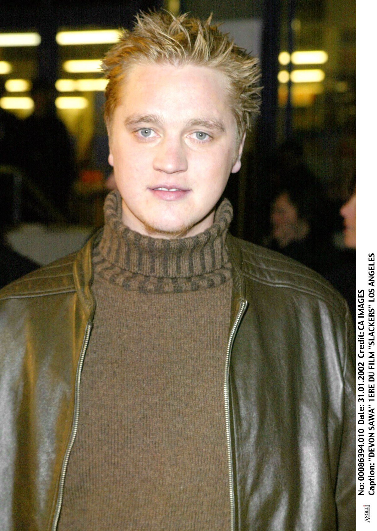 Photo : Devon Sawa à la prmière de Slackers, à Los Angeles, le 31 janvier 2002. - Purepeople