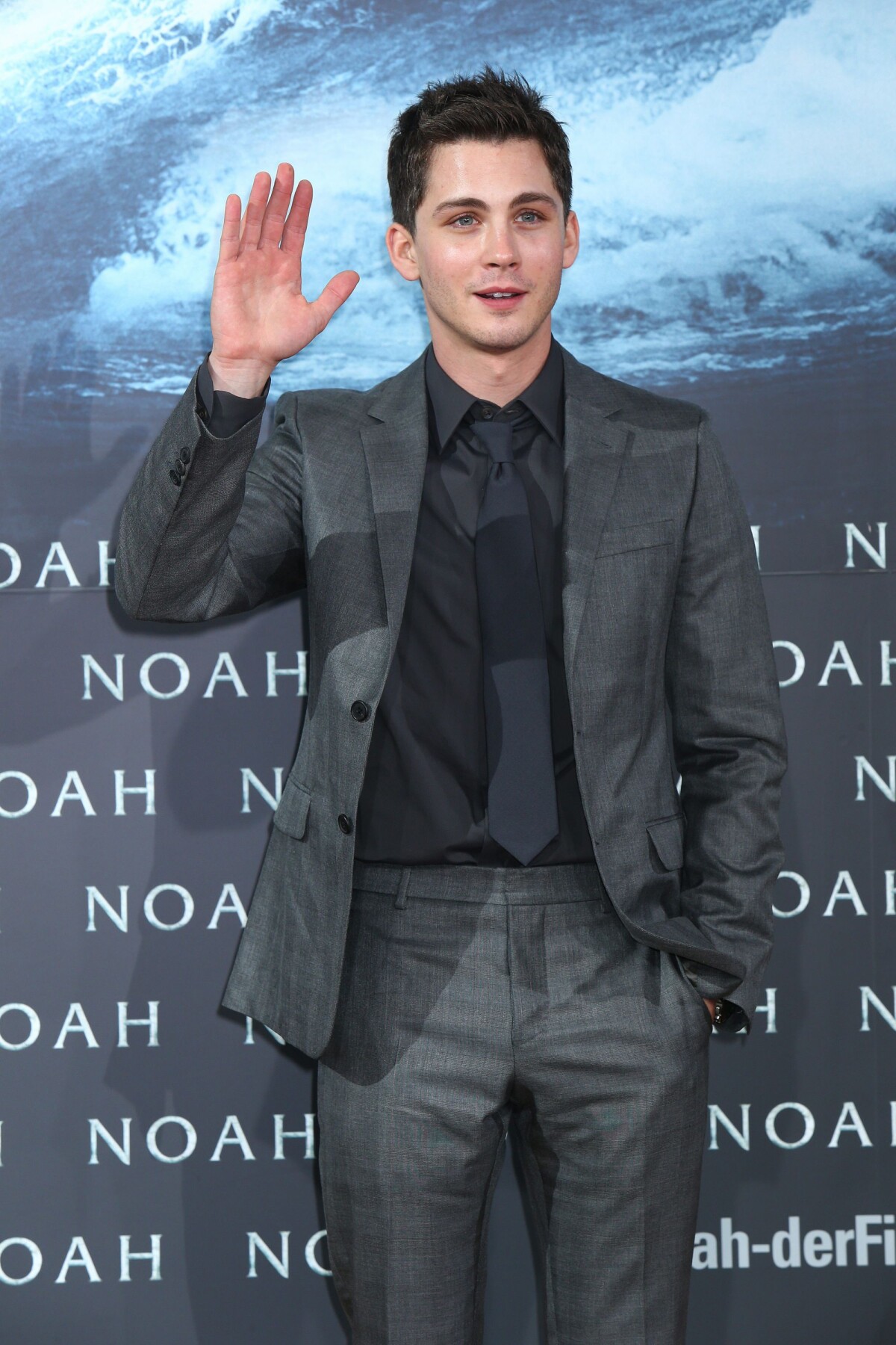 Photo : U.S actor Logan Lerman attends the "Noah" Germany Film Premiere ...