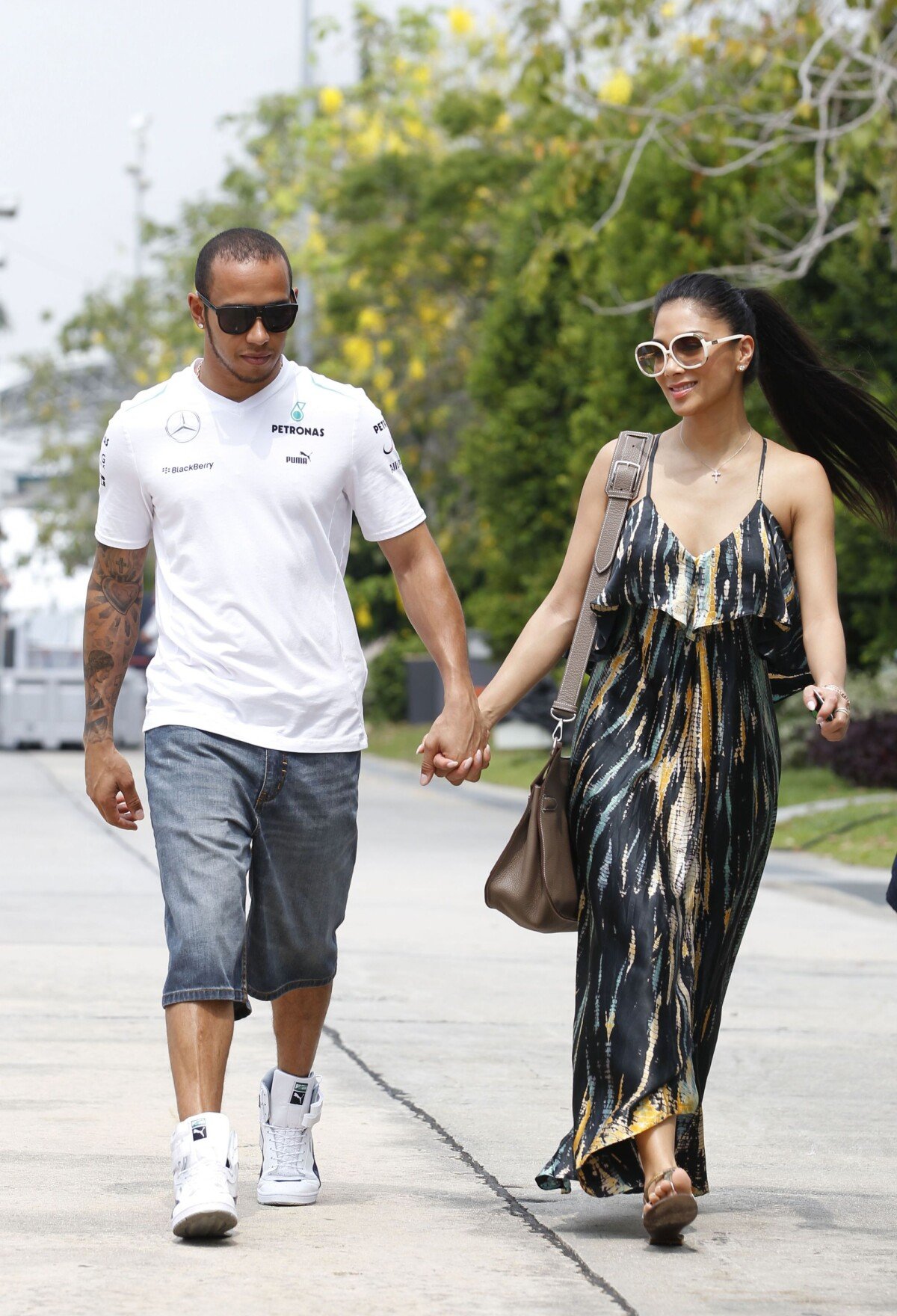 Photo : Lewis Hamilton et sa girlfriend Nicole Scherzinger à Kuala ...