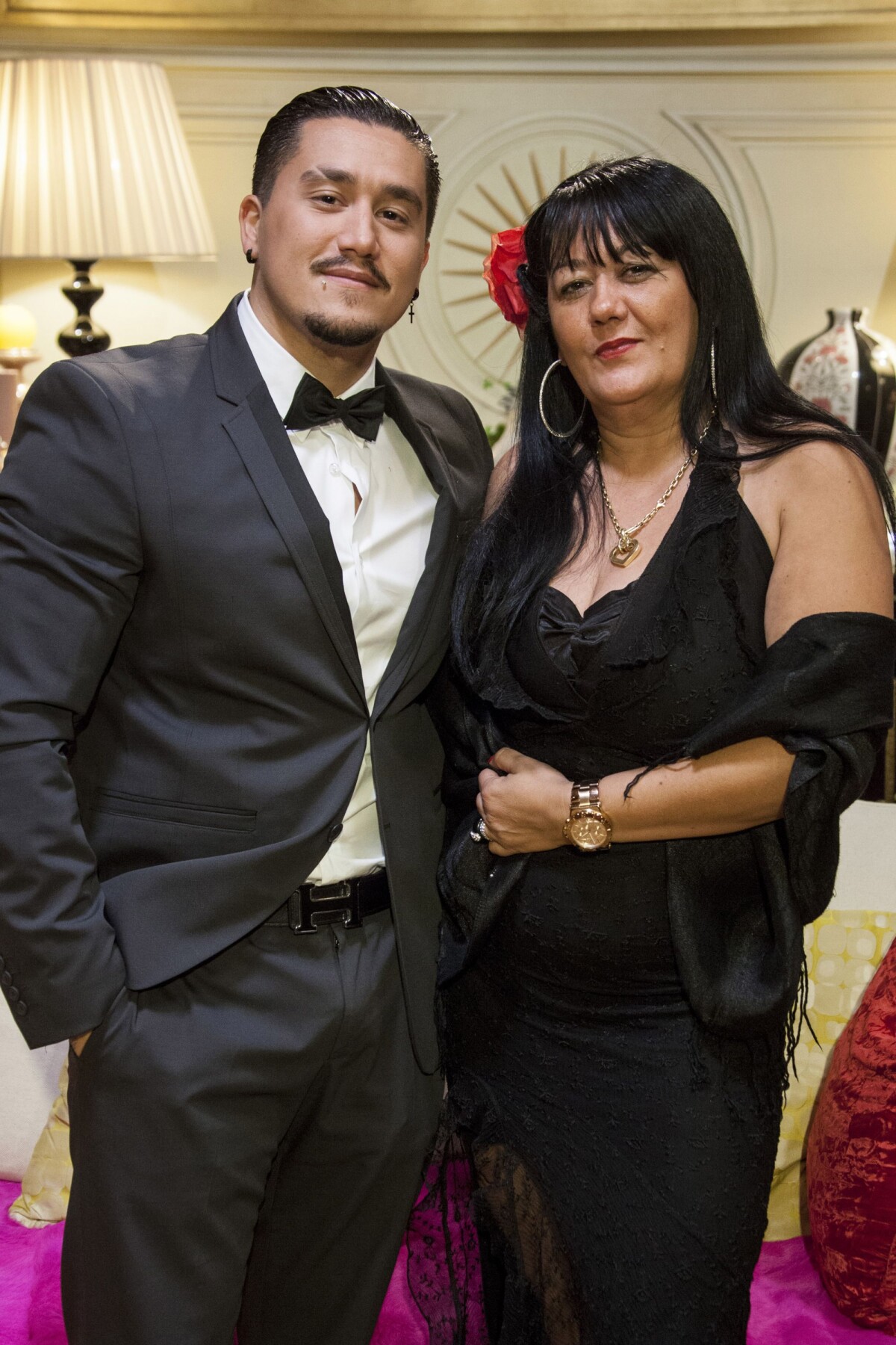 Photo : Le duo formé par Jacky et sa maman Véronique au casting de "Qui ...