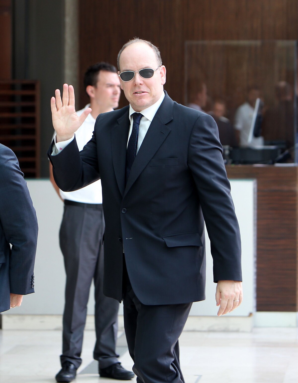 Photo : Le prince Albert de Monaco arrive à l'hôtel Fairmont Monte ...