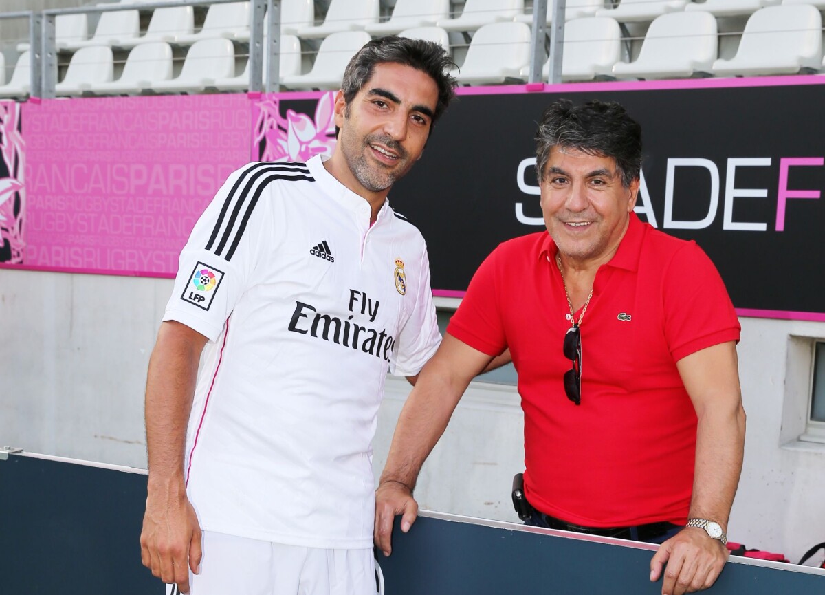 Photo : Ary Abittan et son père lors du match de foot entre célébrités ...