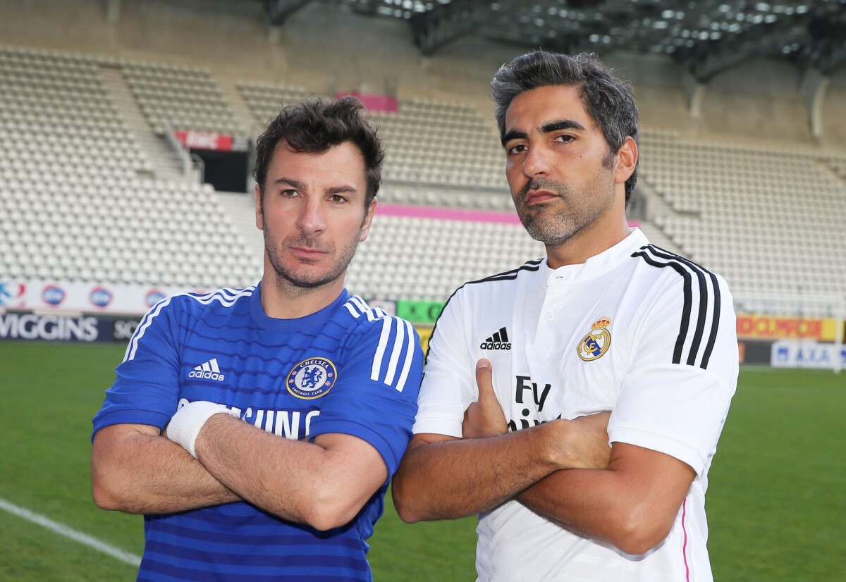 Photo : Michaël Youn et Ary Abittan lors du match de foot entre ...
