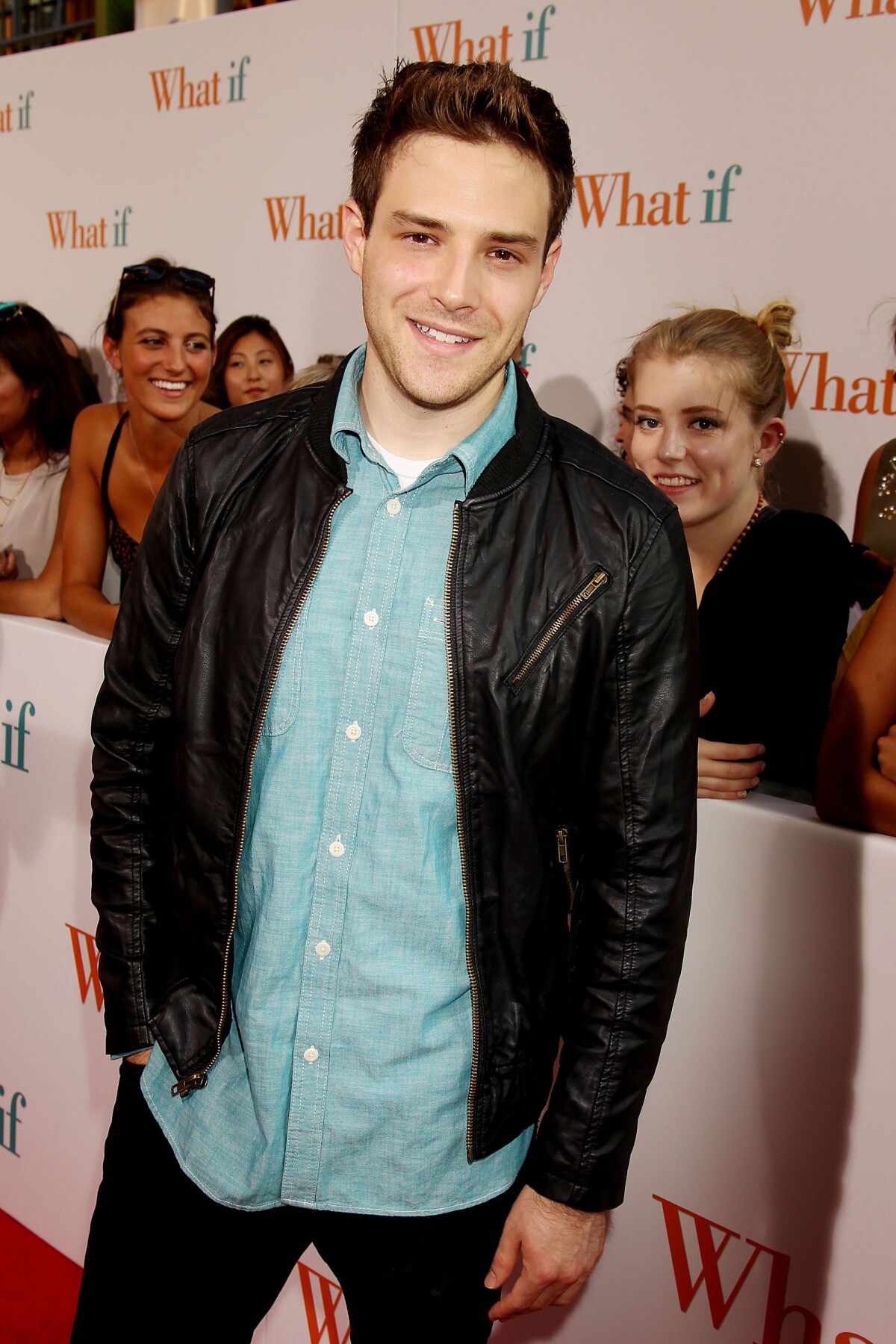 Photo : Ben Rappaport lors de l'avant-première du film What If à New ...