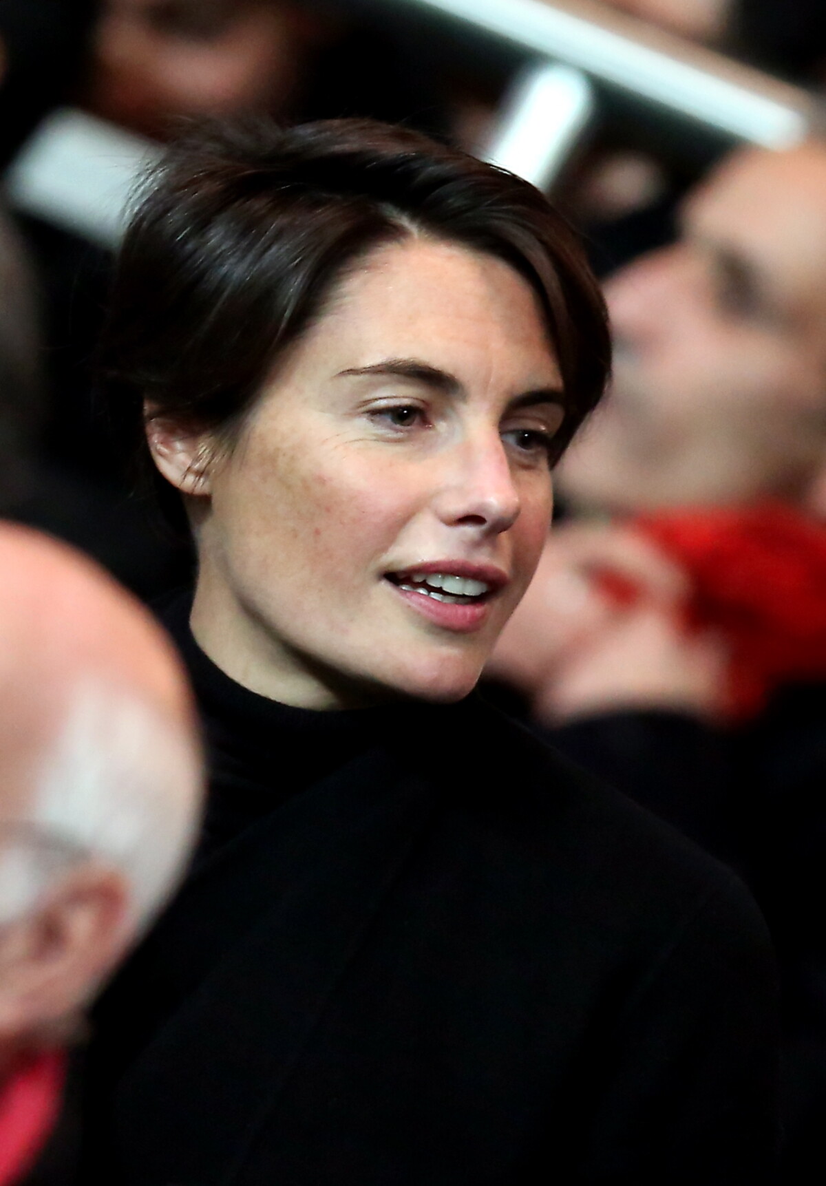 Photo : Alessandra Sublet lors du match PSG - Marseille au Parc des ...