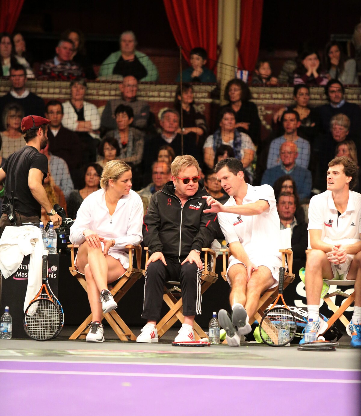 Photo : Kim Clijsters, Sir Elton John, Tim Henman, Jamie Murray au ...