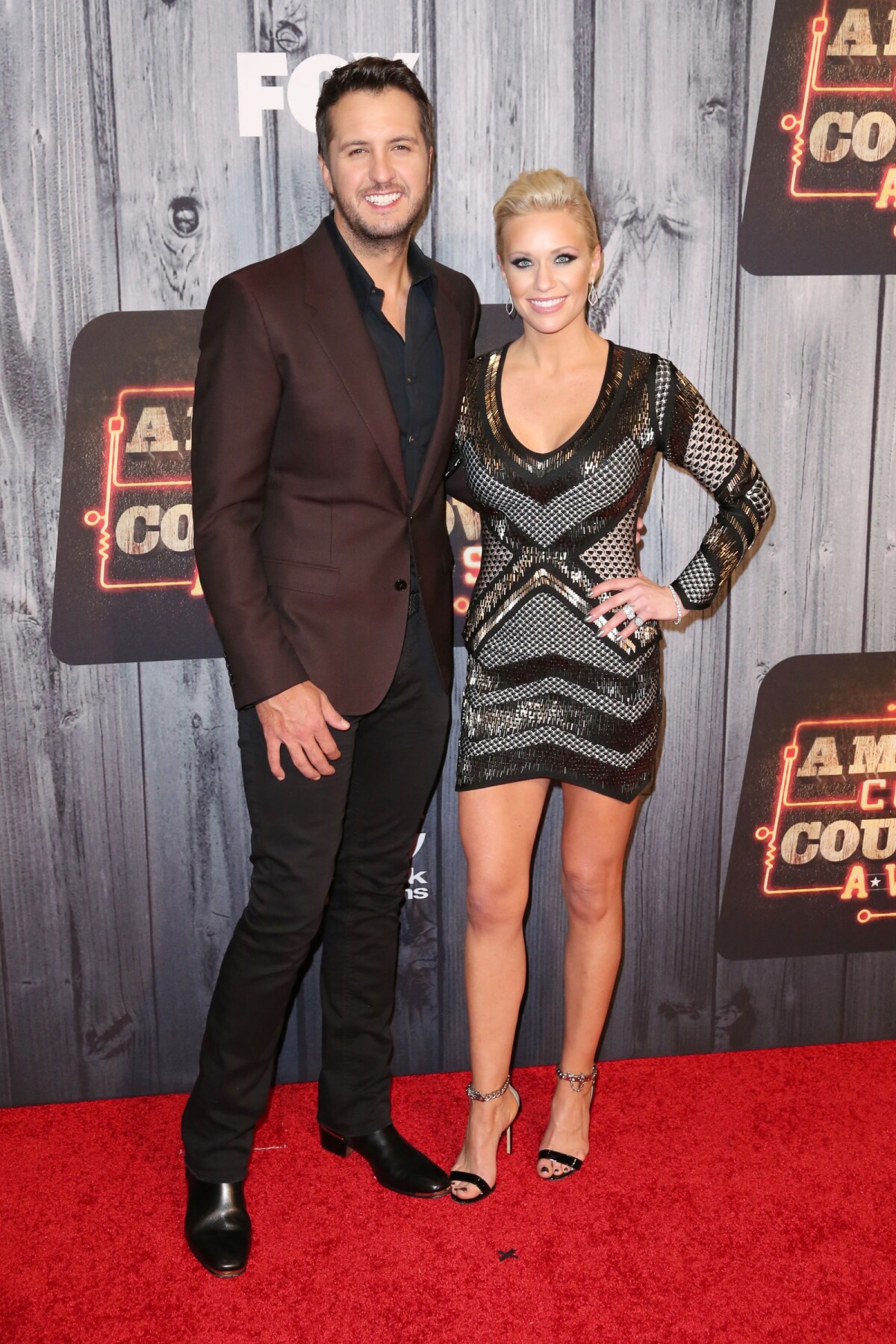 Photo : Luke Bryan and Caroline Bryan attending the 2014 American ...