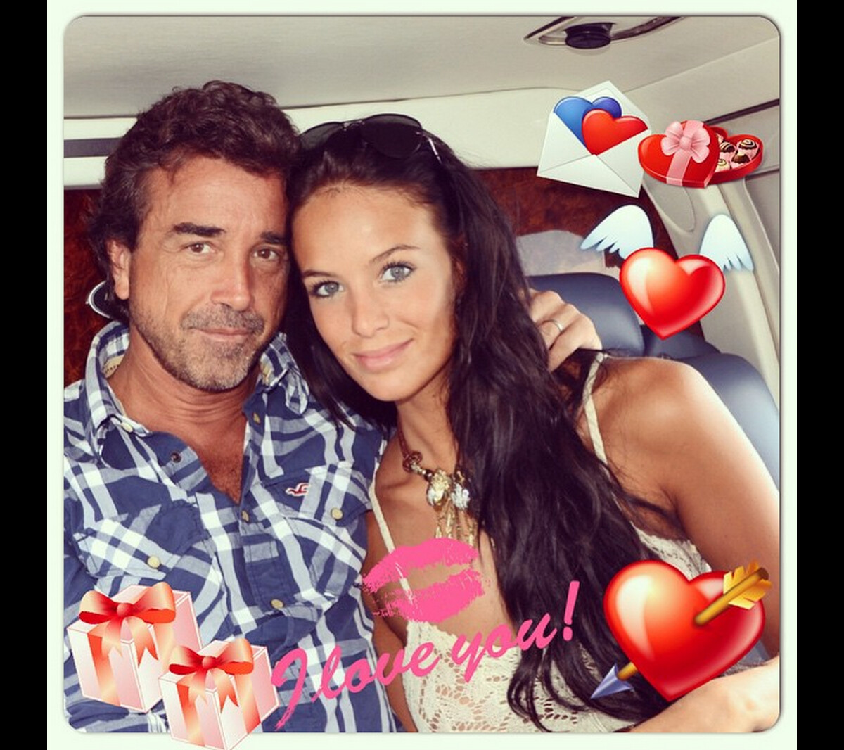 Photo : Jade Foret et Arnaud Lagardère pour la Saint-Valentin, le 14 ...