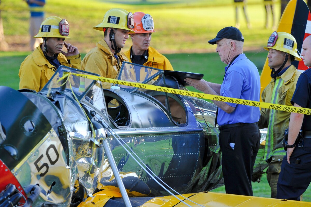 Photo : Image de l'avion qu'Harrison Ford pilotait et qui s'est écrasé ...