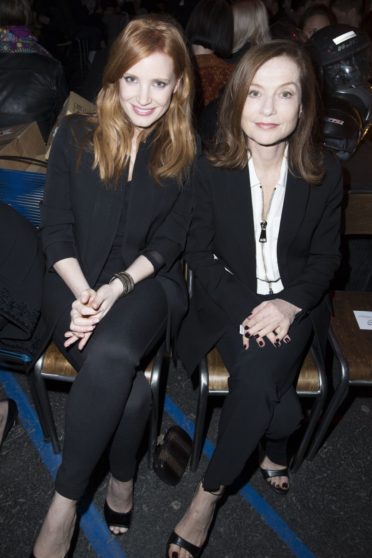 Photo : Jessica Chastain et Isabelle Huppert - People au défilé de mode ...