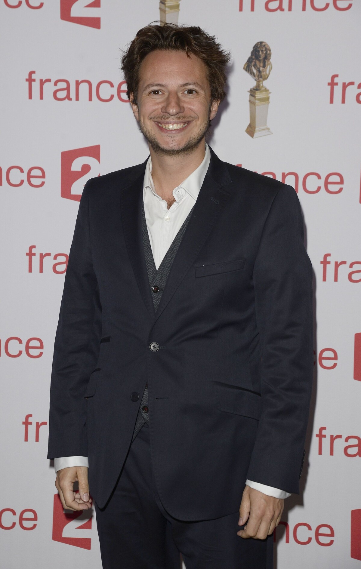 Photo : Sébastien Azzopardi lors de la cérémonie des Molières à Paris ...