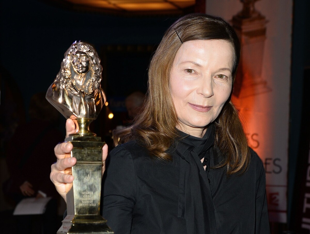 Photo : Dominique Reymond lors de la cérémonie des Molières à Paris le ...
