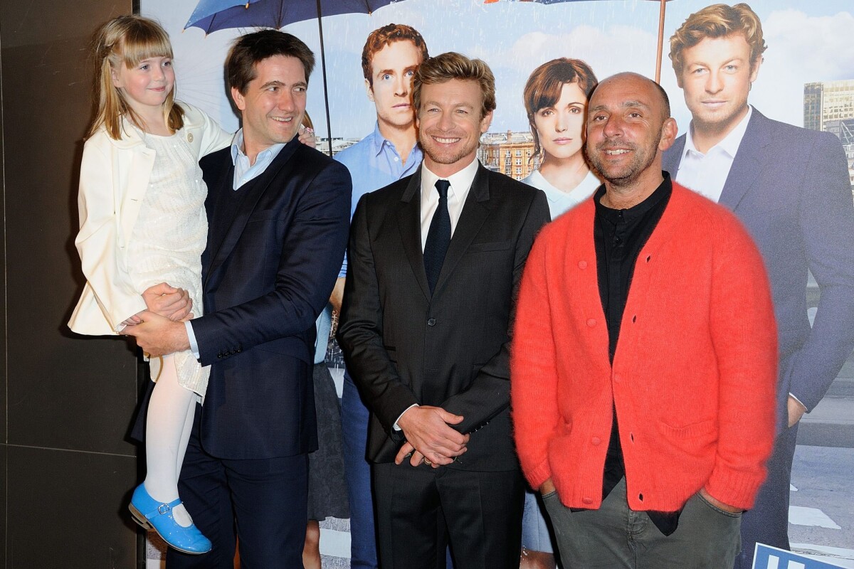 Photo : Kris Thykier et sa fille Mathilda, Simon Baker et Dan Mazer à ...
