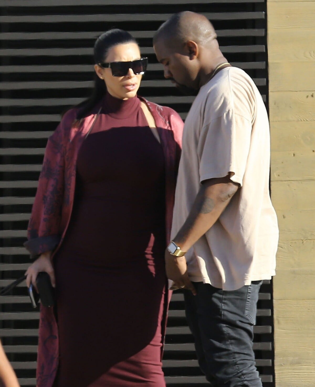 Photo : Kim Kardashian, enceinte, et son mari Kanye West sont allés ...