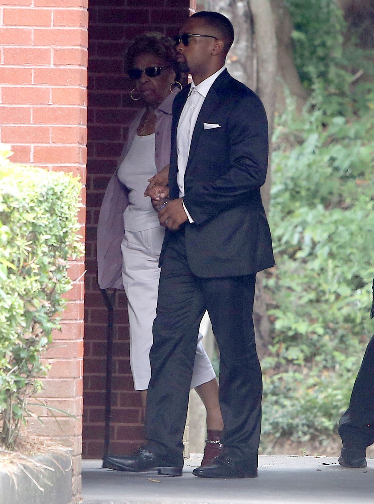 Photo : Cissy Houston lors de son arrivée à la veillée funèbre de sa ...