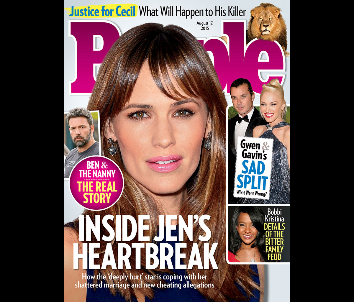 Photo : Couverture du magazine People sur les histoires entre Jennifer ...