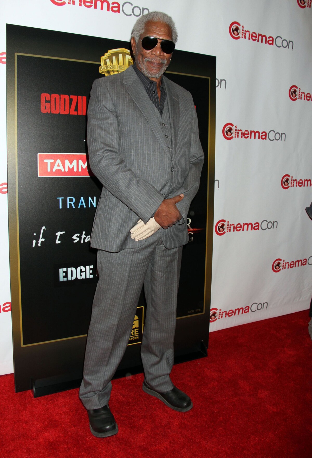 Photo : Morgan Freeman - People à la présentation du "CinemaCon 2014 ...