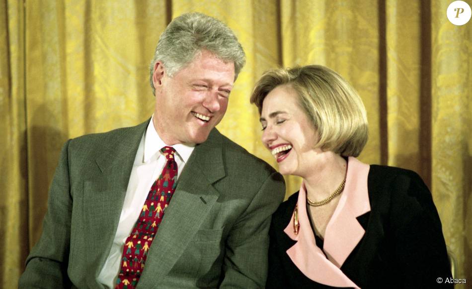 Bill Clinton et Hillary Clinton à la Maison Blanche le 18 mai 1994 ...