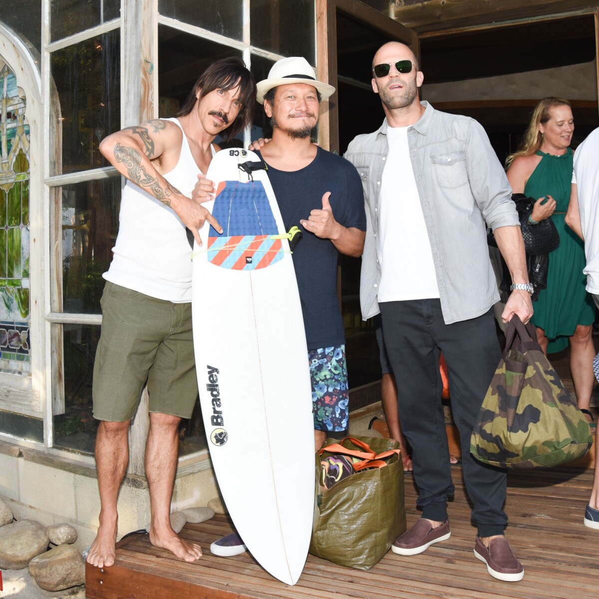 Photo : Anthony Kiedis, Takuji Masuda, Jason Statham - Kelly Slater ...