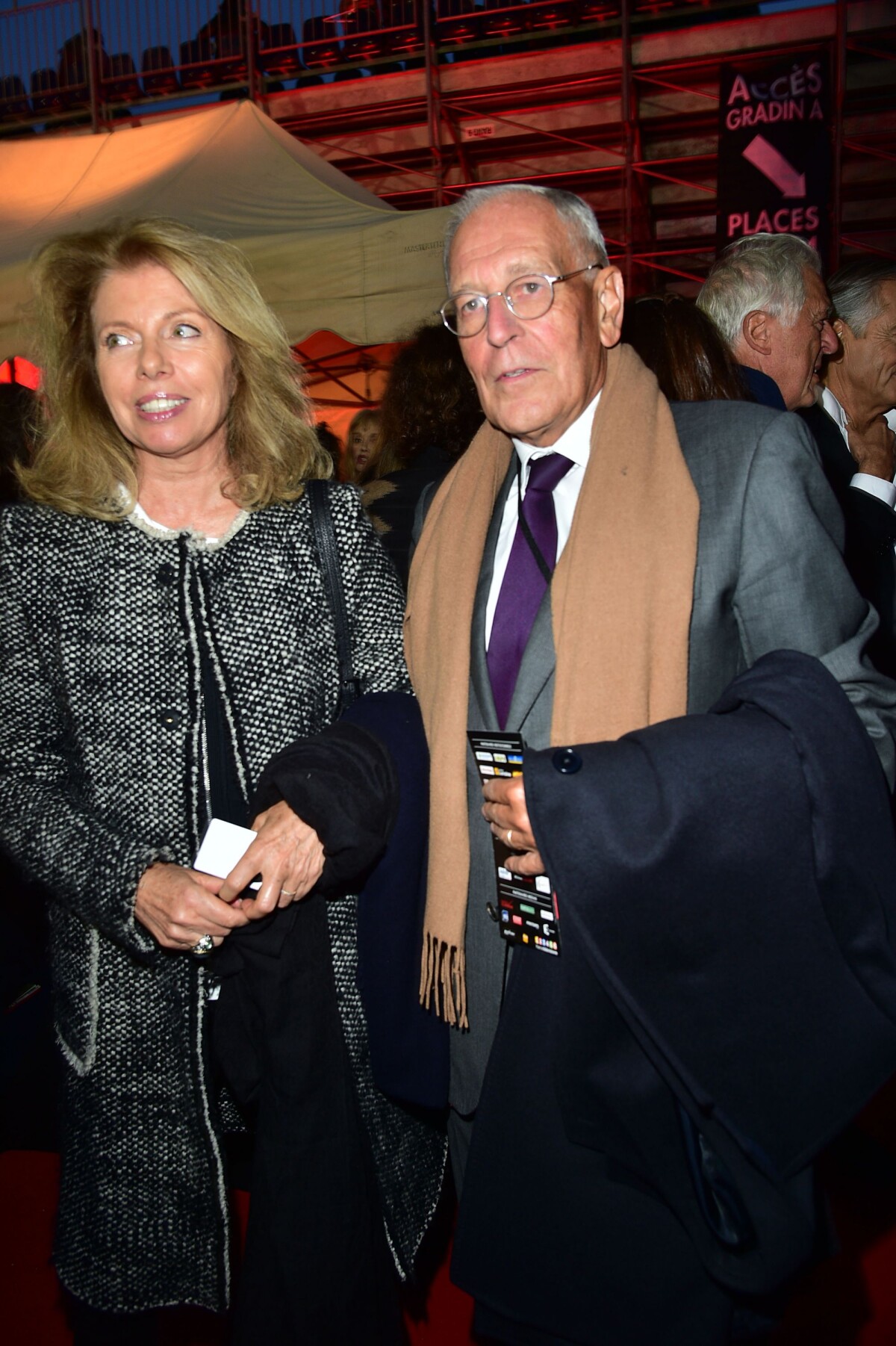 Photo : Patrick Le Lay et sa femme Dominique - Opéra en plein air - "La ...
