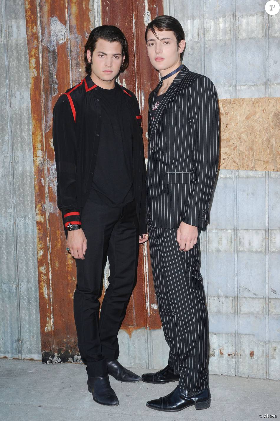 Peter Brant Jr. et Harry Brant arrivent au Pier 26 pour assister au ...