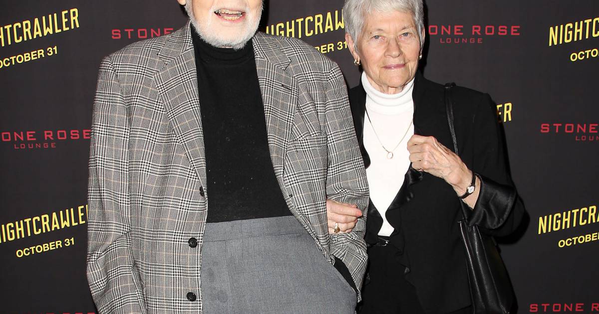 Frank D. Gilroy and Ruth Gaydos at the premiere of Nightcrawler in New ...