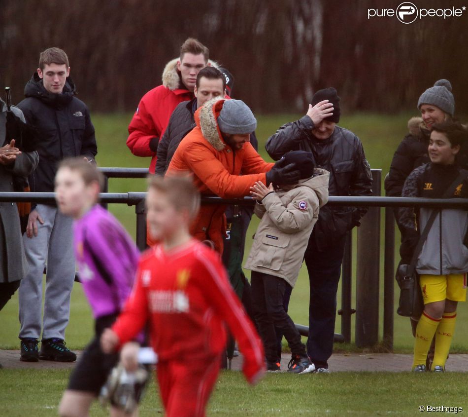 David Beckham et son petit Cruz et son père David Edward Alan Ted ...
