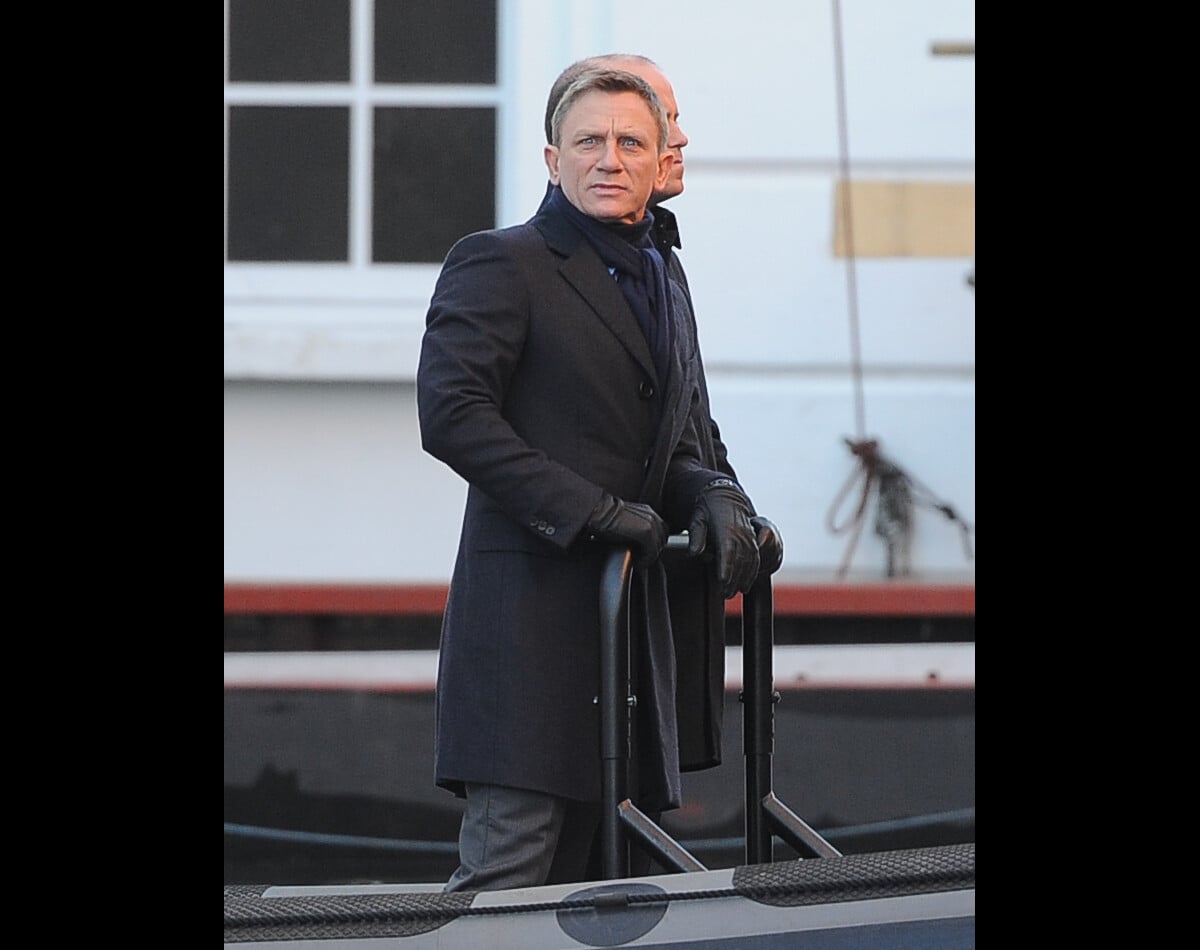 Photo : Daniel Craig sur le tournage du nouveau James Bond "Spectre" à ...
