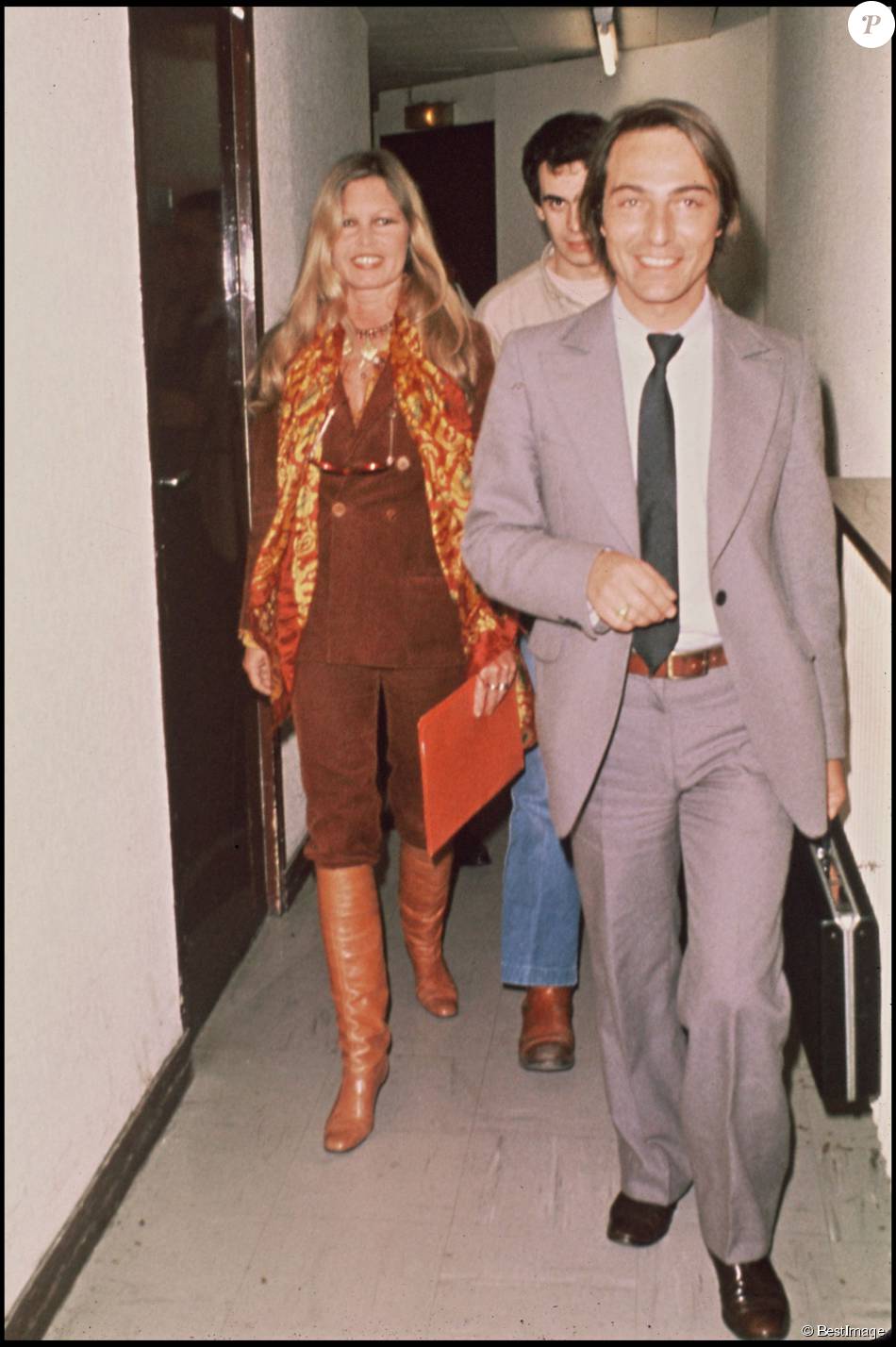 Brigitte Bardot et Allain Bougrain-Dubourg en avril 1981 à Paris ...