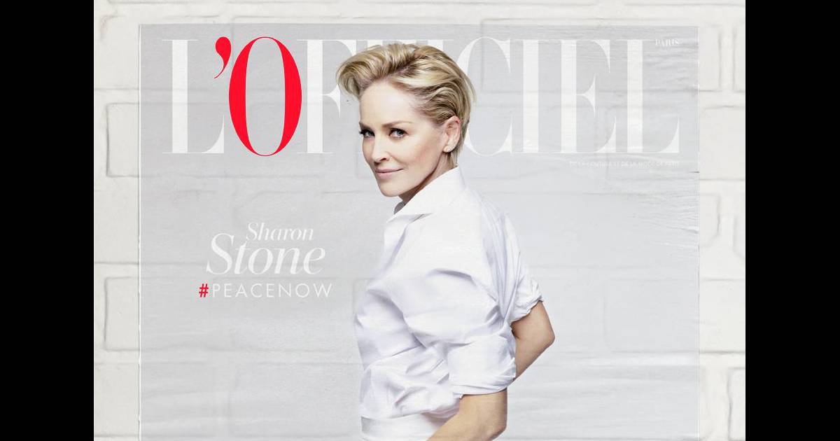 Sharon Stone en couverture de L'Officiel, numéro 1 000, novembre 2015 ...