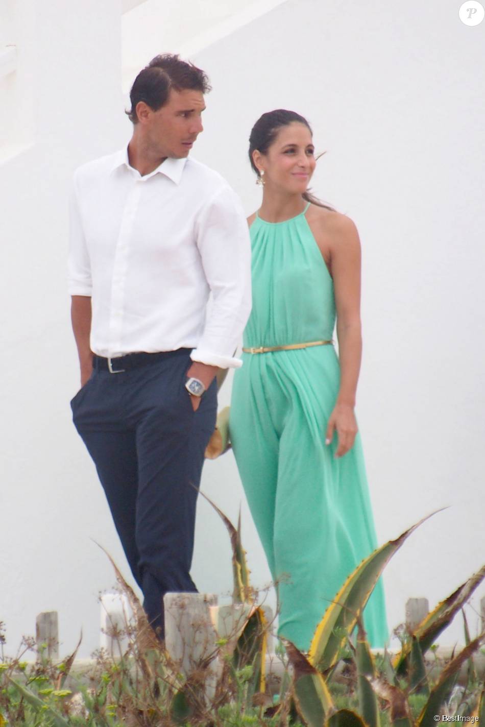 Rafael Nadal et sa petite amie Xisca à Formentera, le 19 juillet 2014 ...